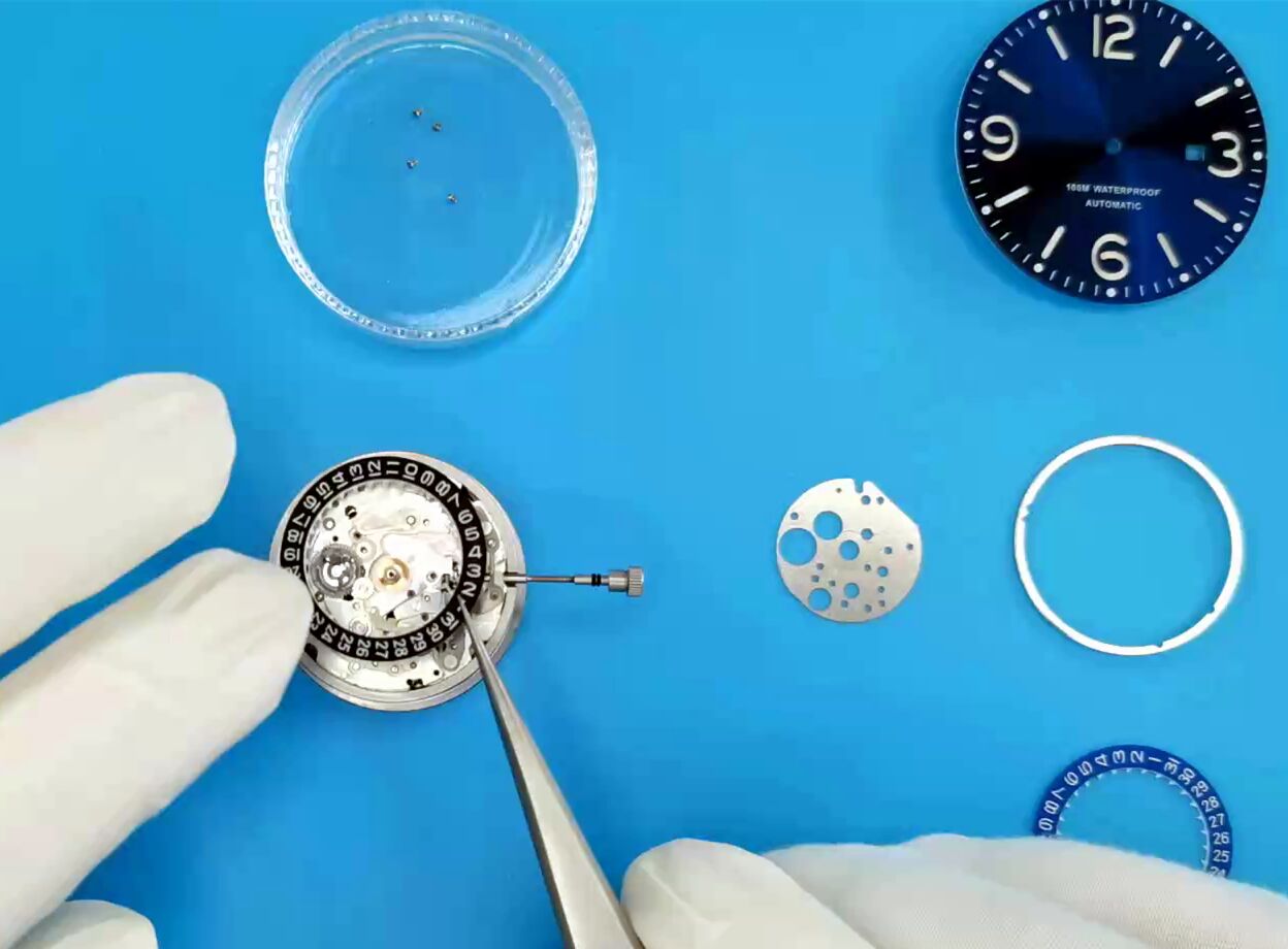 Replace Watch Movement Date Wheel Miyota 8215 Movement