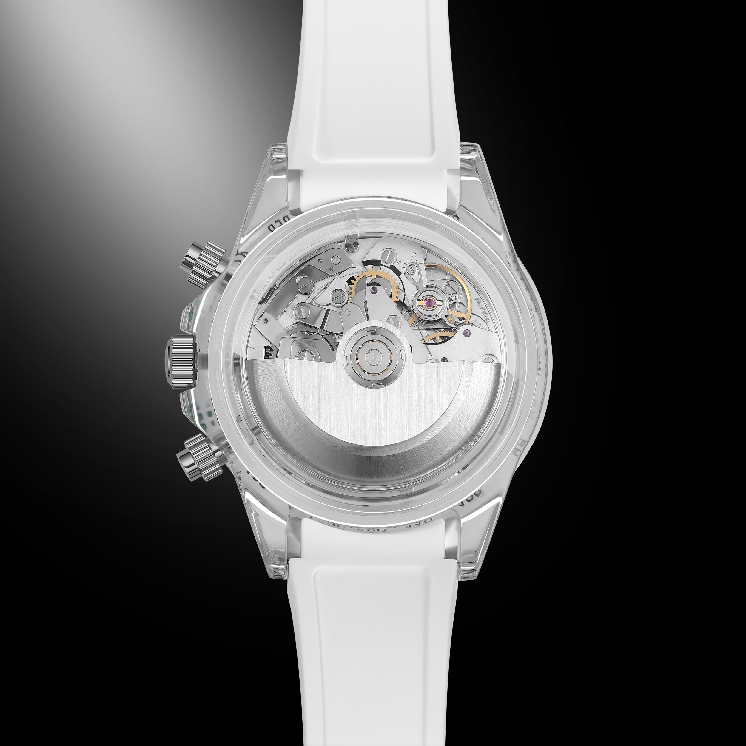 Full Sapphire Case Watch Meteorite Dial Carbon Dial Swiss Automatic ...